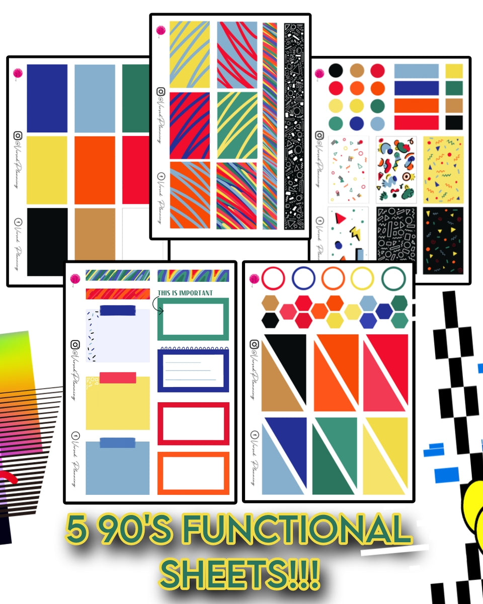 90s PARTY COLLECTION, 30 SHEET BUNDLE - 14 DOLLS (PICK YOUR SHADE) PLU ...