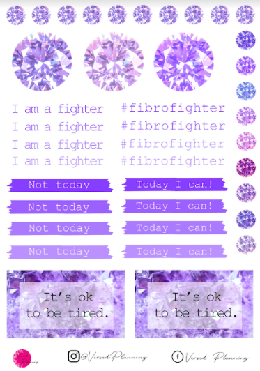 Fibromyalgia Sticker Sheet – VERSED PLANNING