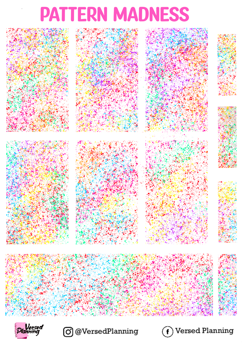 Pattern Madness Kit- 2 or 3 Pager - 2 Color Options – VERSED PLANNING